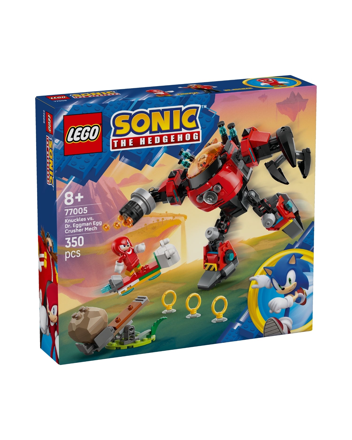 LEGO 77005 Knuckles mod dr. Eggmans Egg Crusher-mech - LEGO Sonic ...
